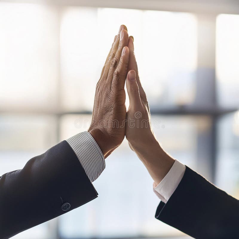 High five deal done stock illustration. Illustration of finger - 345005071