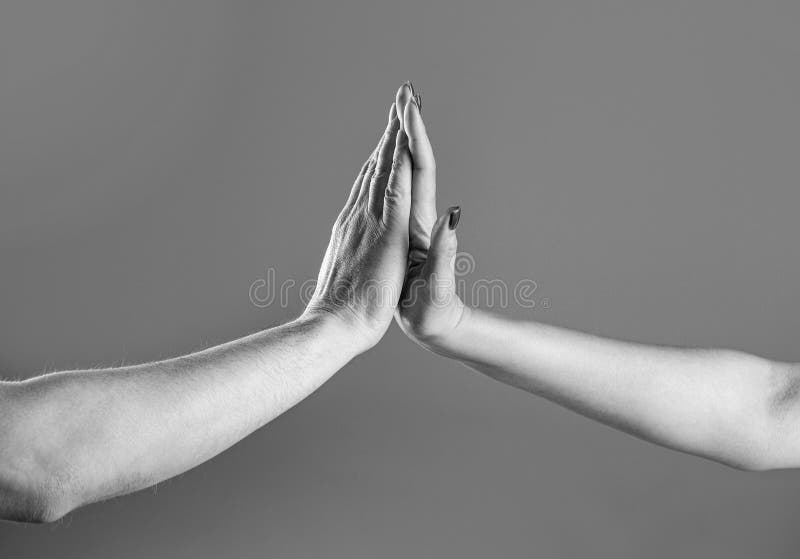 High-five Gesture and Tenderness of Friendship. High Five Concept for ...