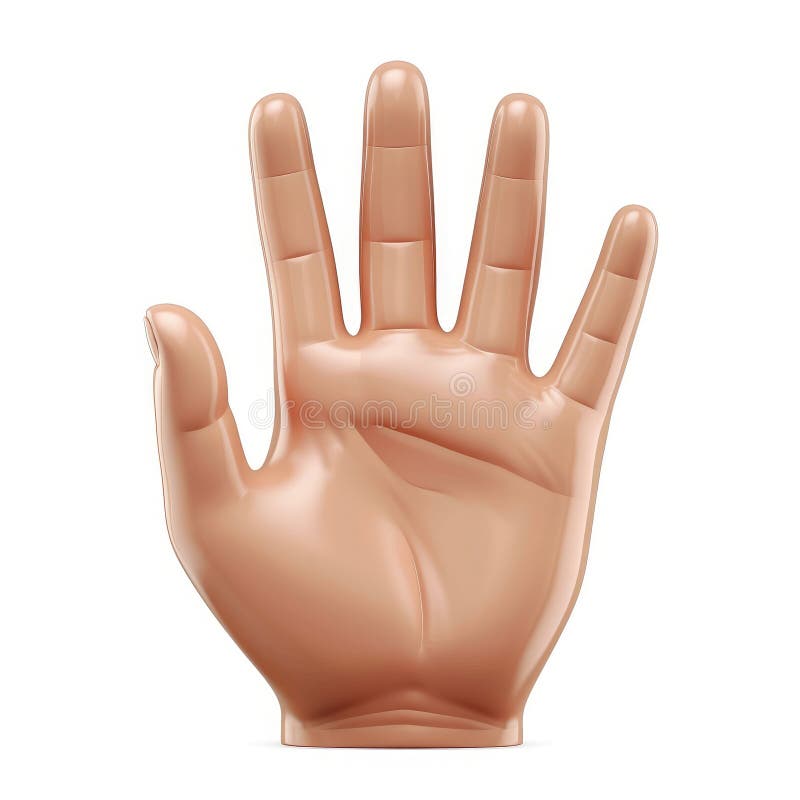 High-Five Hand Gesture, 3D Rendered Illustration Stock Illustration ...