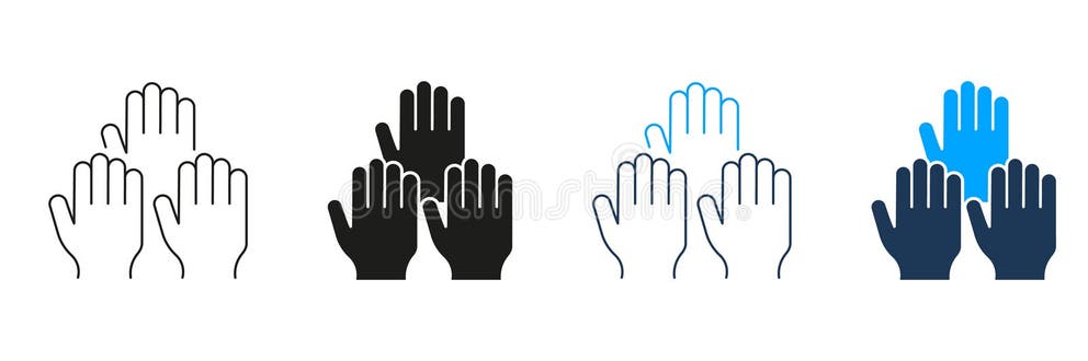 High Five Celebration Icon Stock Illustrations – 1,371 High Five ...