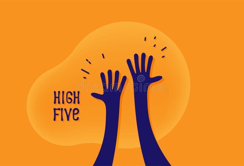 High Five Icon Simple Illustration Stock Vector - Illustration of ...