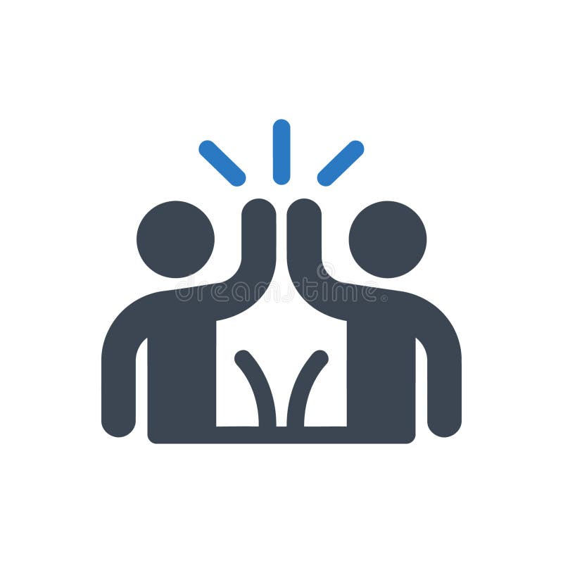 High-five Success Icon stock vector. Illustration of success - 361691195