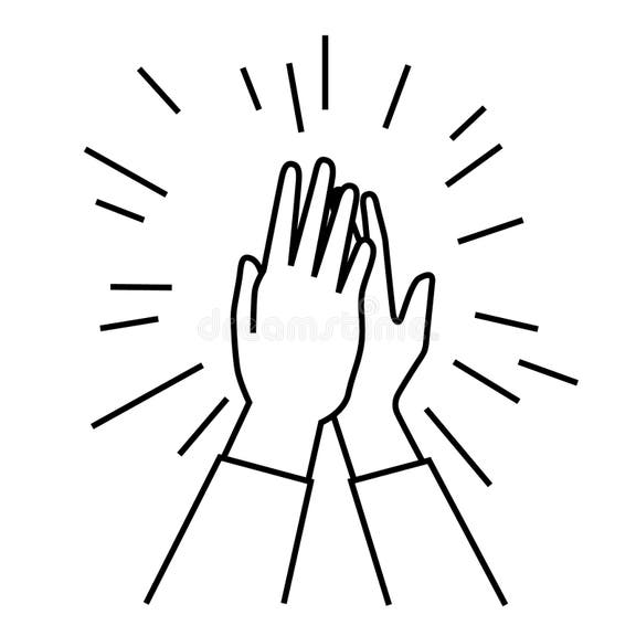 High Five Hands Logo Stock Illustrations – 228 High Five Hands Logo ...