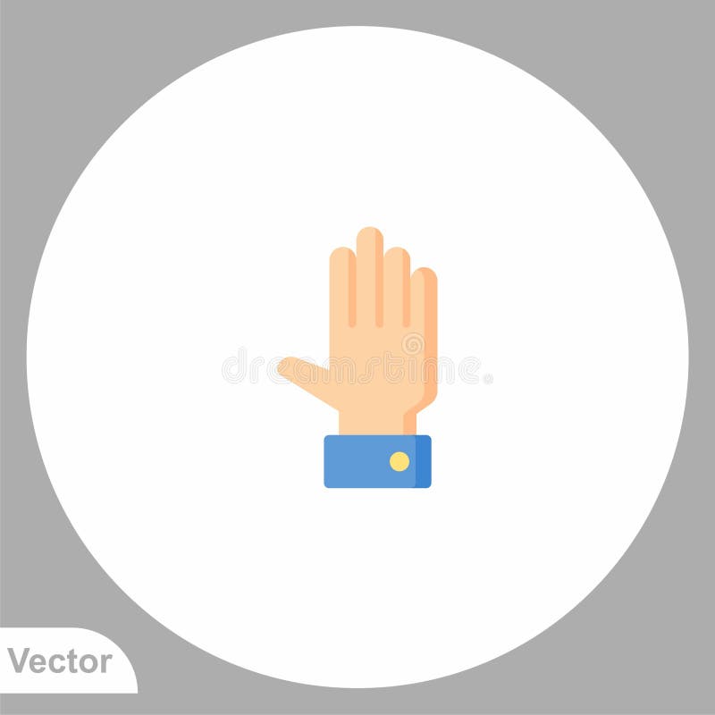 High Five Vector Icon Sign Symbol Stock Vector - Illustration of ...