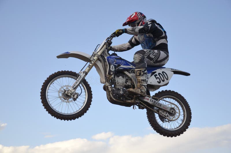 High Flight of Motorcycle Racer on a Motorcycle Editorial Stock Photo ...