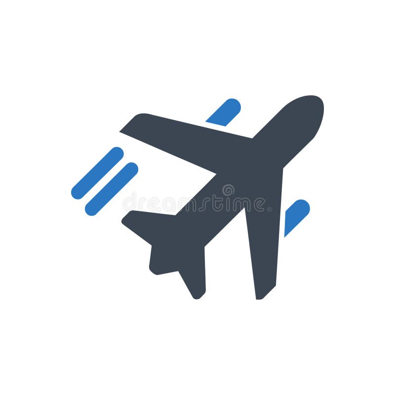 High Flight Plane Icon stock vector. Illustration of vector - 361696098