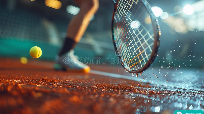 High Flight Shuttlecock Soaring Above the Net Stock Image - Image of ...
