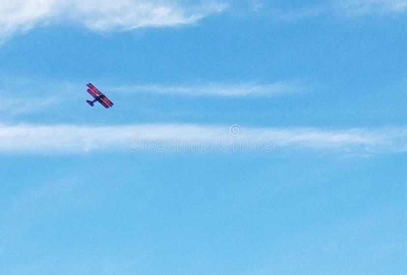 Biplane stock image. Image of biplane, blue, airplane - 113532573