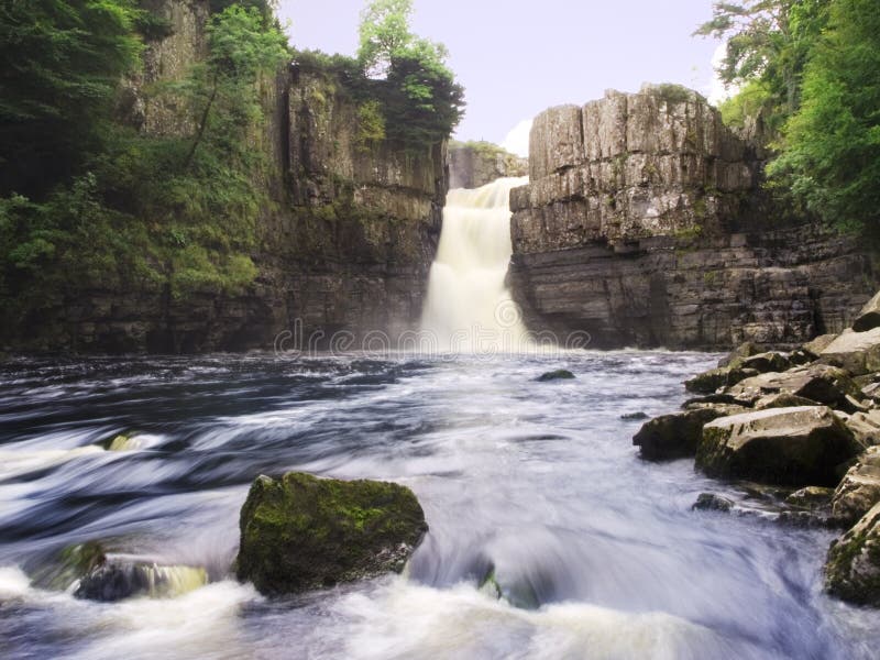 High Force waterfall stock photo. Image of outdoors, high - 30470098