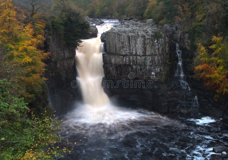 High Force waterfall stock photo. Image of outdoors, high - 30470098