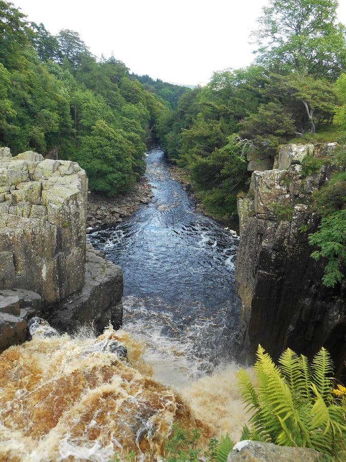 High Force waterfall stock photo. Image of outdoors, high - 30470098
