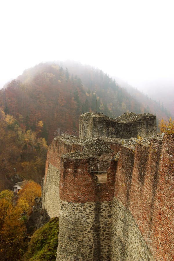 High fortress tower stock image. Image of trees, cycle - 1536099