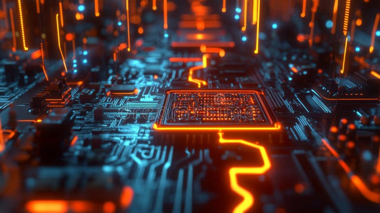 High Frequency Amplifier Circuit with NPN Transistor Components Stock ...