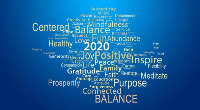 2020 High Frequency Word Cloud Stock Vector - Illustration of empowered ...