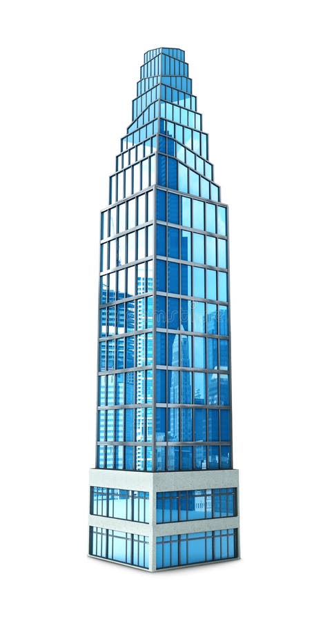 High glass building stock illustration. Illustration of architecture ...