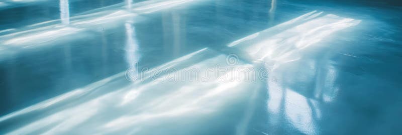 High Gloss Venetian Plaster Reflecting Light in a Bright Setting Stock ...