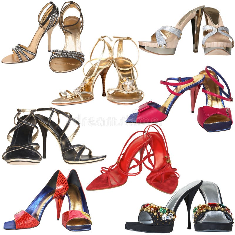 Gorgeous shoes collection stock image. Image of heel - 24251567
