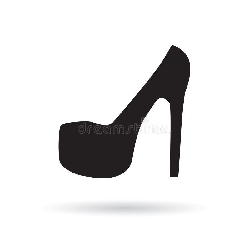 High heel shoe icon stock vector. Illustration of vector - 151507248