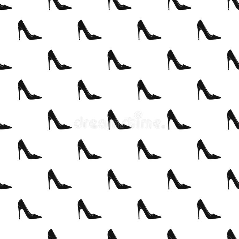 High Heel Shoe Pattern Vector Stock Vector - Illustration of casual ...