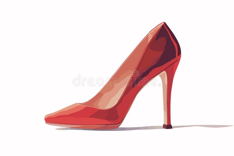 High Heel Shoes Isolated Vector Style Stock Vector - Illustration of ...