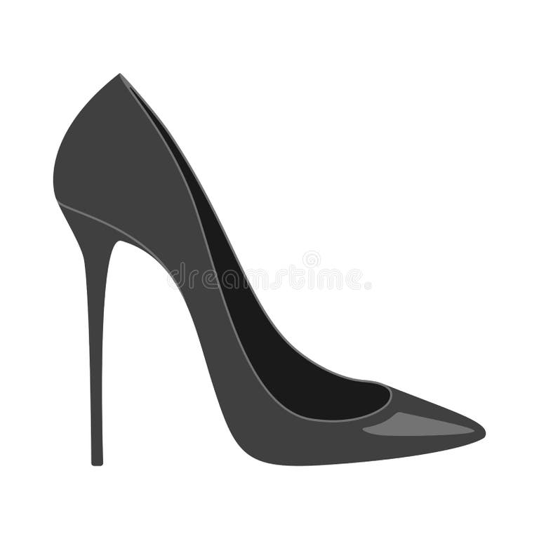 High Heel Vector stock vector. Illustration of fashion - 215263481