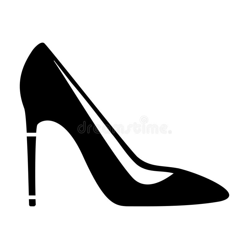 High heel women shoe icon stock vector. Illustration of high - 224738326