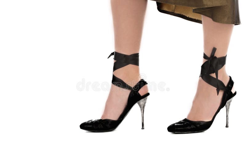 High heels stock photo. Image of dress, legs, leather - 19492124