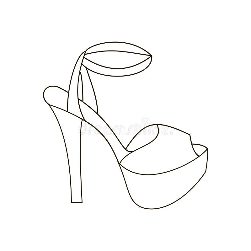 High heels illustration stock vector. Illustration of object - 83035041