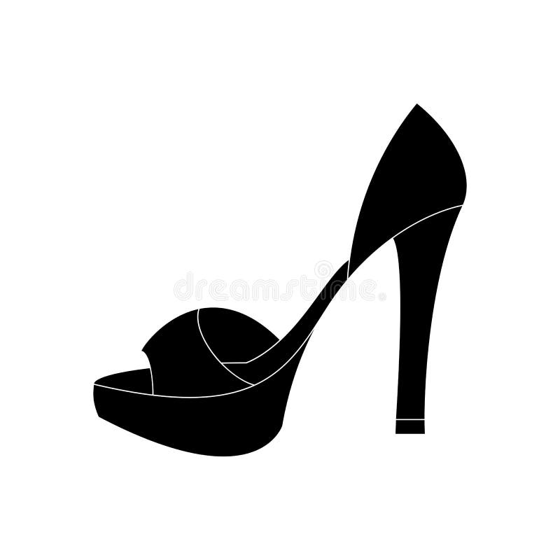High heels illustration stock vector. Illustration of design - 83035835