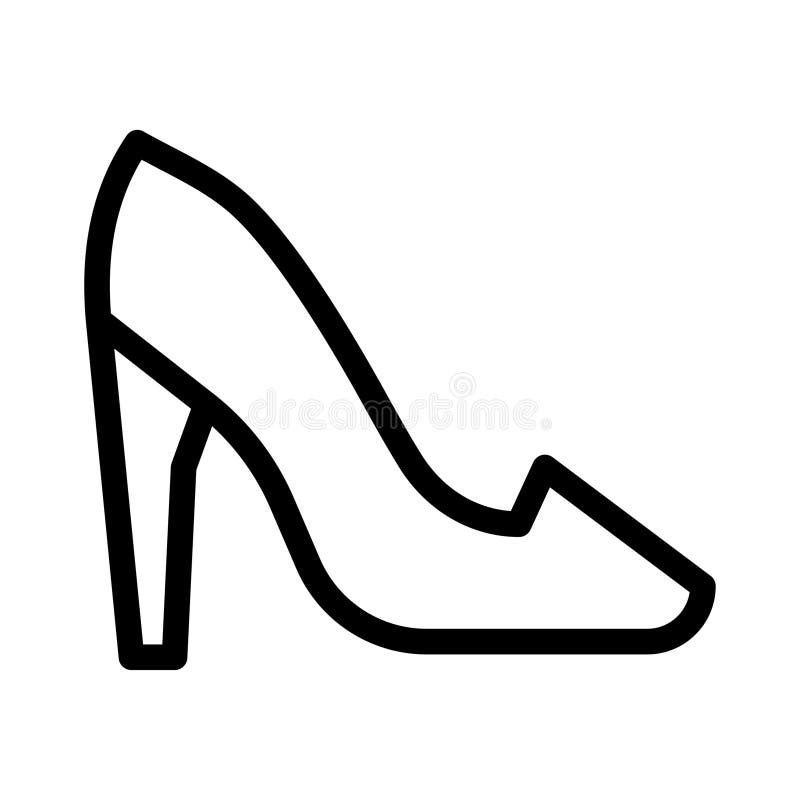 High Heels Line Icon Illustration Vector Graphic Stock Illustration ...
