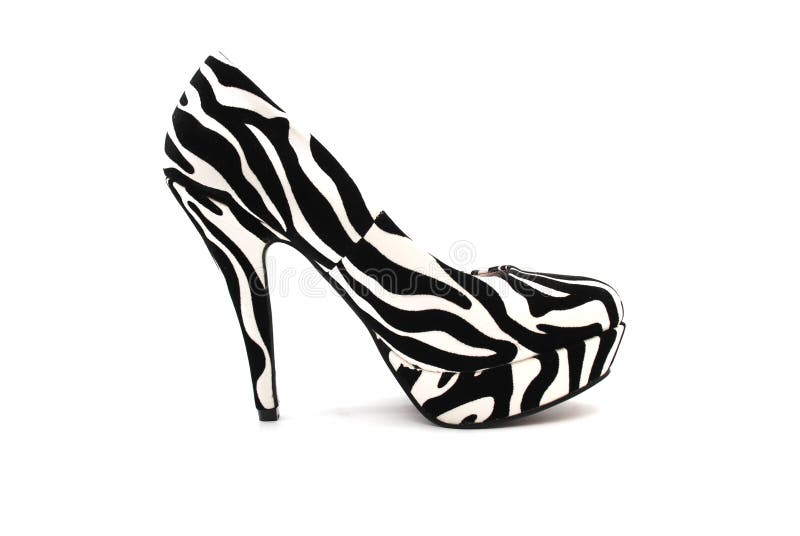 High Heels Shoes,zebra Design Stock Photo - Image of beauty, mountain ...