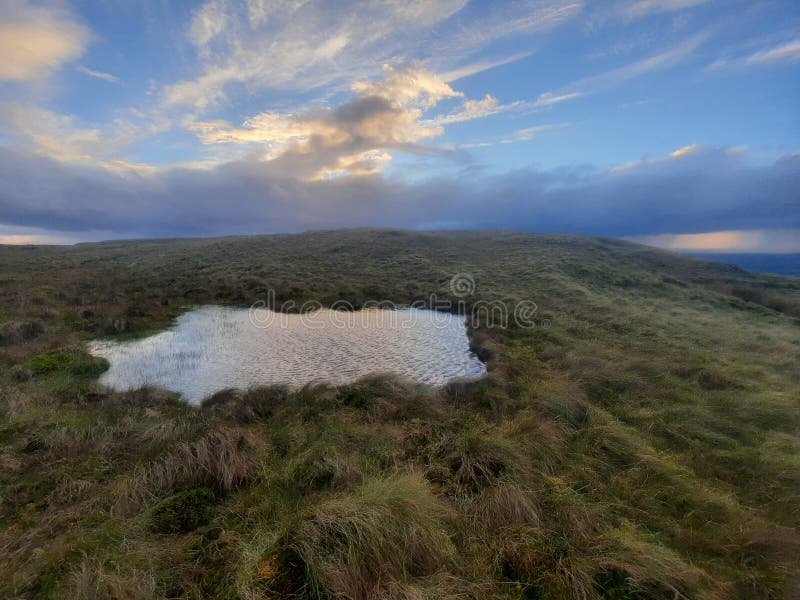 High Hill Lake stock image. Image of coast, mountain - 236431583