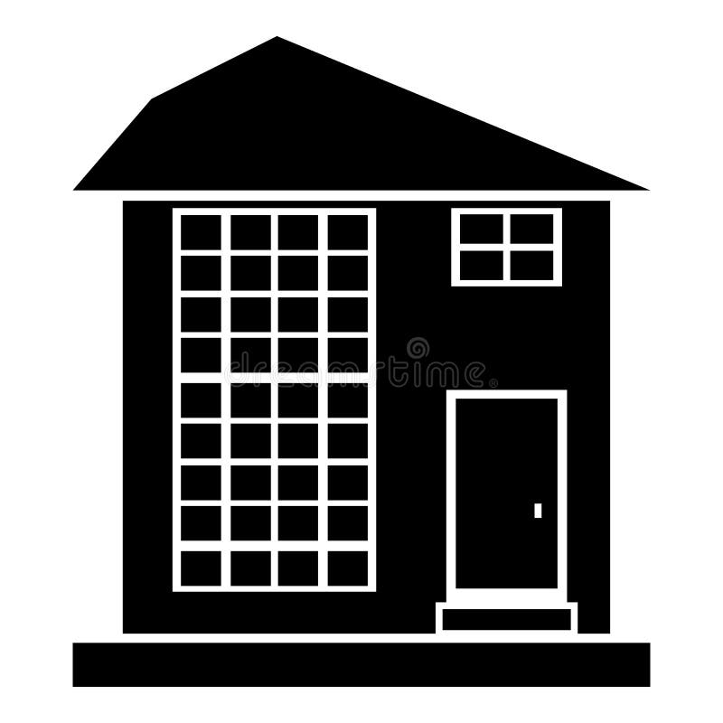 High House Icon, Outline Style Stock Vector - Illustration of private ...