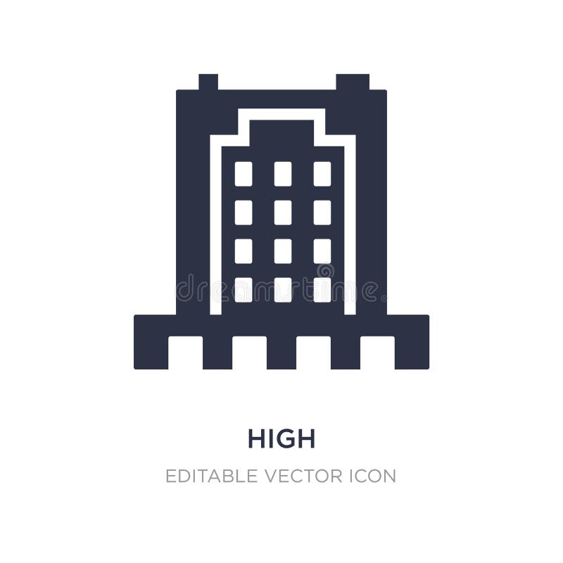 High Icon on White Background. Simple Element Illustration from ...