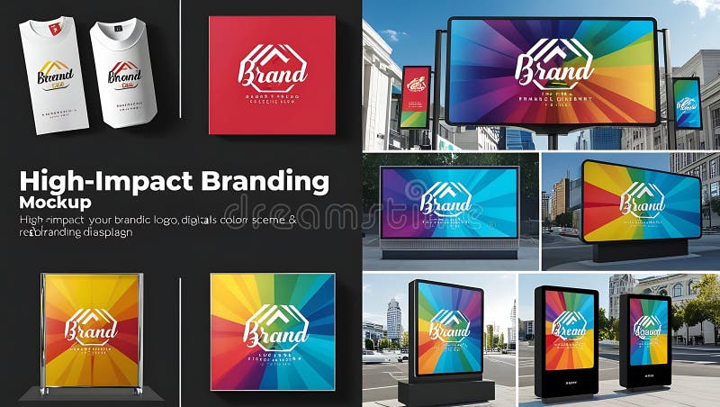 High-Impact Branding Mockups: Dynamic Visuals for Logo, Color Schemes ...