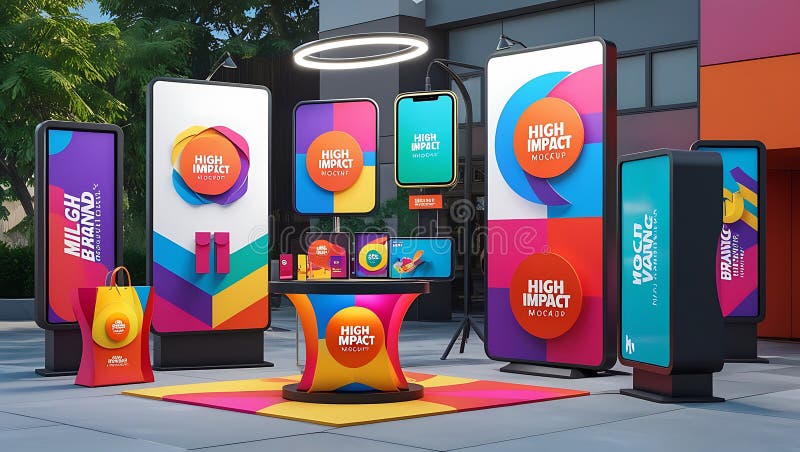 High-Impact Branding Mockups: Dynamic Visuals for Logo, Color Schemes ...