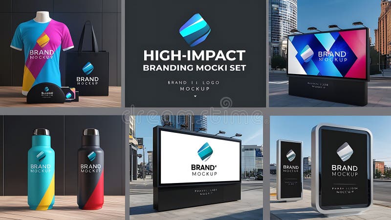High-Impact Branding Mockups: Dynamic Visuals for Logo, Color Schemes ...
