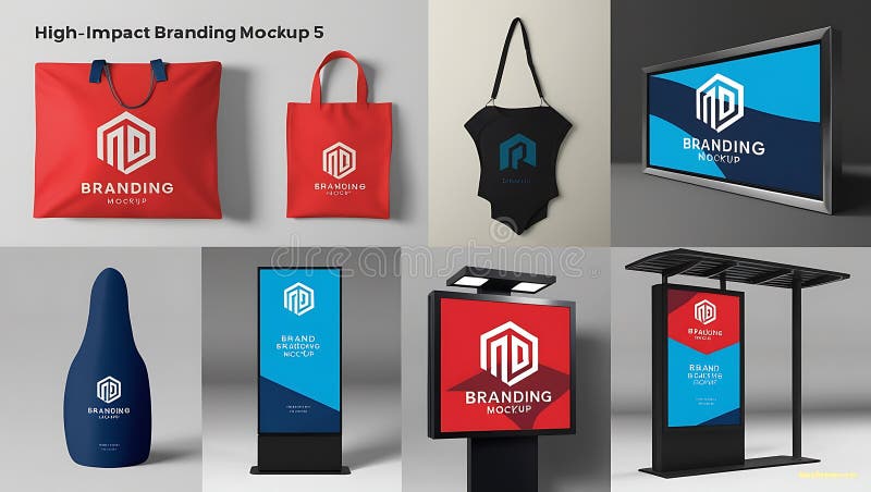 High-Impact Branding Mockups: Dynamic Visuals for Logo, Color Schemes ...