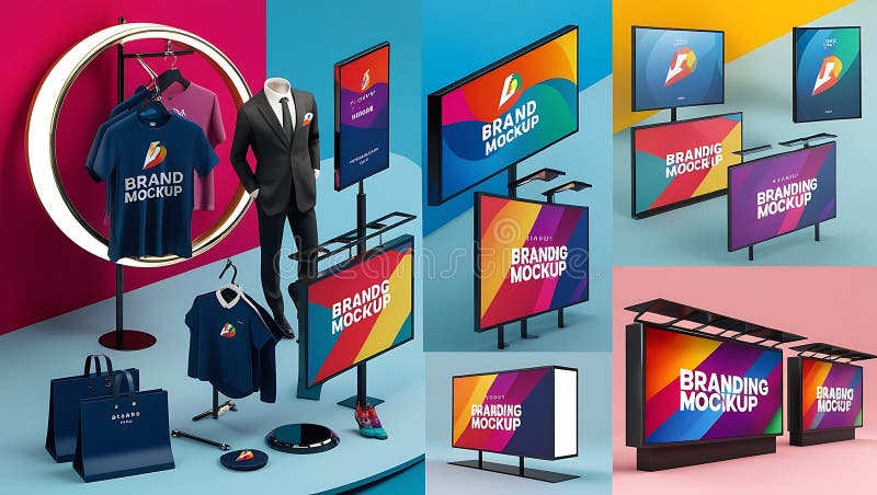 High-Impact Branding Mockups: Dynamic Visuals for Logo, Color Schemes ...