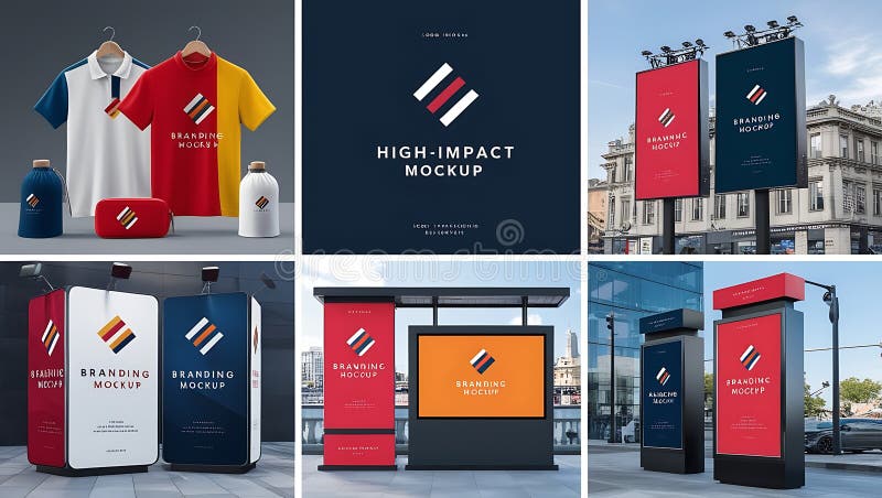 High-Impact Branding Mockups: Dynamic Visuals for Logo, Color Schemes ...