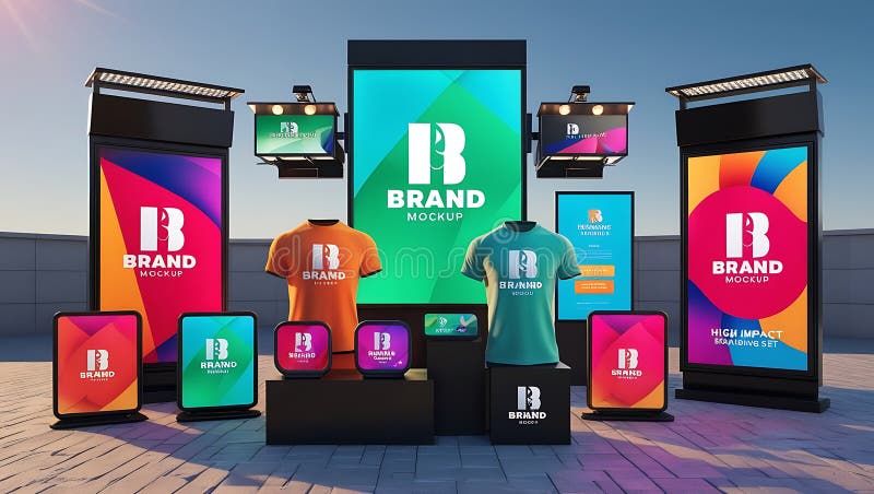 High-Impact Branding Mockups: Dynamic Visuals for Logo, Color Schemes ...