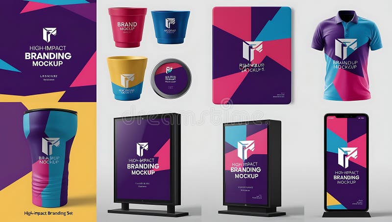 High-Impact Branding Mockups: Dynamic Visuals for Logo, Color Schemes ...