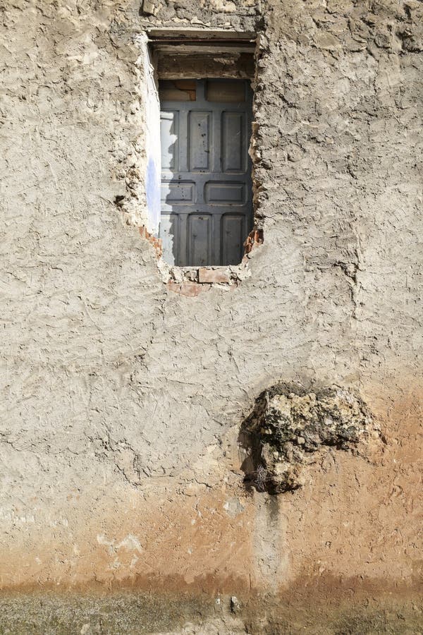 High and Inaccessible Door on Facade Stock Image - Image of ...
