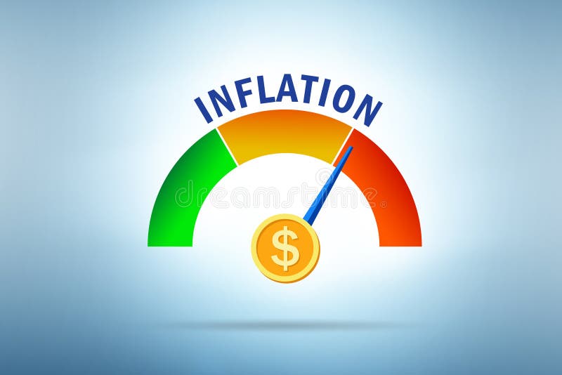 High Inflation Concept with Meter Stock Image - Image of currency ...