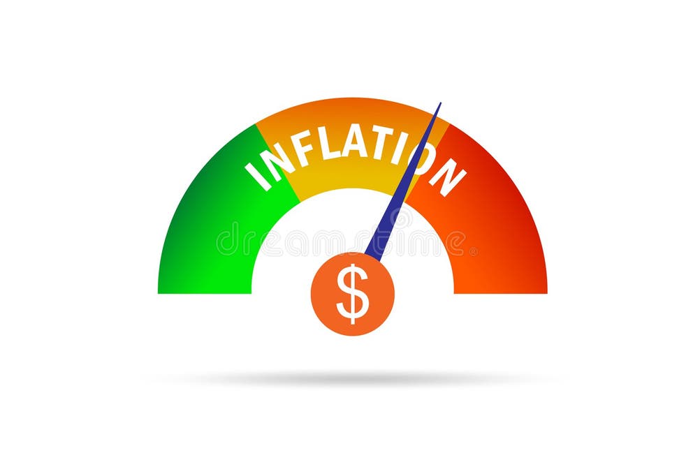 High Inflation Concept with Meter Stock Image - Image of banking ...