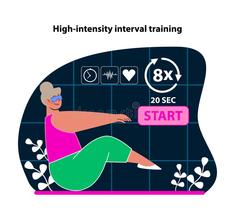 High Intensity Interval Training Stock Illustrations – 102 High ...