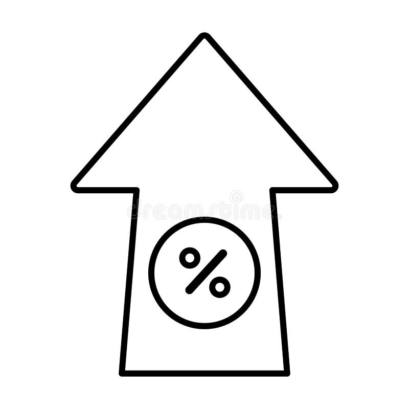 High, Interest, Rate Line Icon. Outline Vector Stock Vector ...
