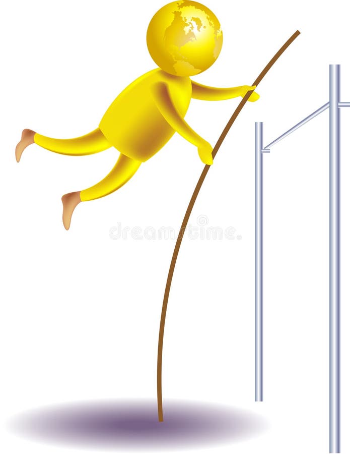 High jump stock vector. Illustration of colourful, character - 13247085