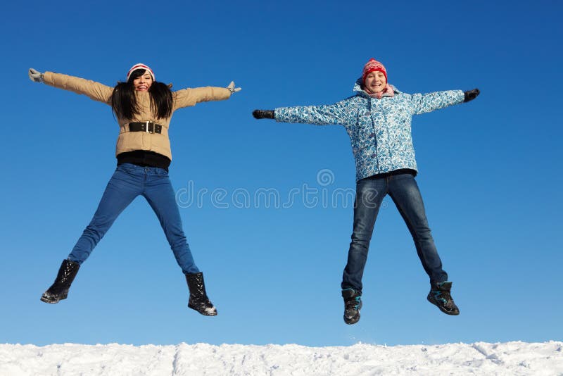In high jump stock image. Image of attractive, couple - 24739233