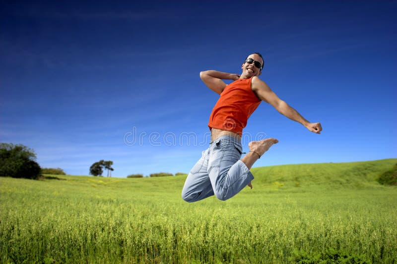 High Jump stock photo. Image of action, field, blue, landscape - 2821690
